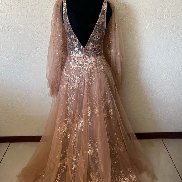 GLS Collective | Dresses | Gls By Gloria Luxury Dress Rose Gold ...